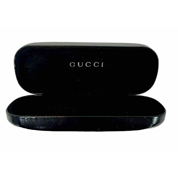 Gucci | Accessories | Gucci Black Sunglasses Eye Glasses Case Hard Clam ...